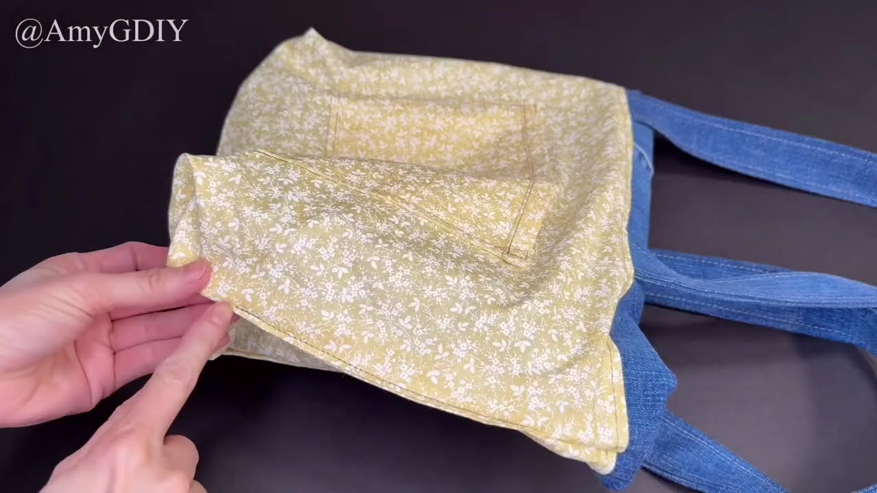DIY Denim Bag: Transform Old Jeans into a Stylish Tote (No Zipper ...